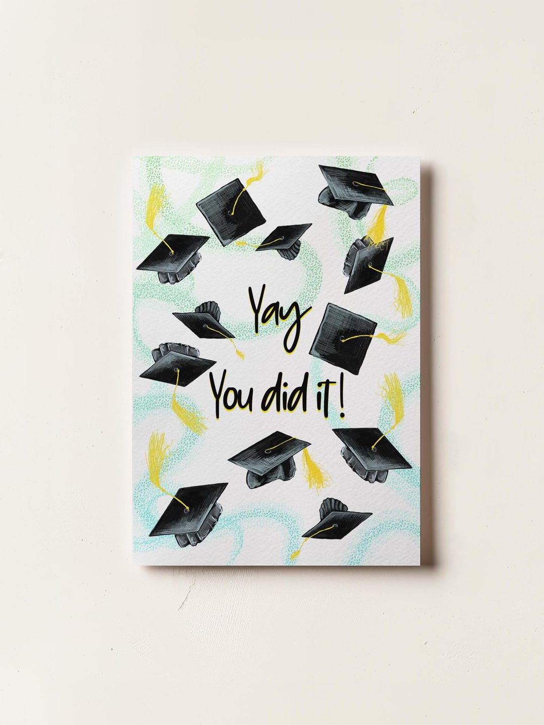 Graduation Yay You Did It Card - Etsy