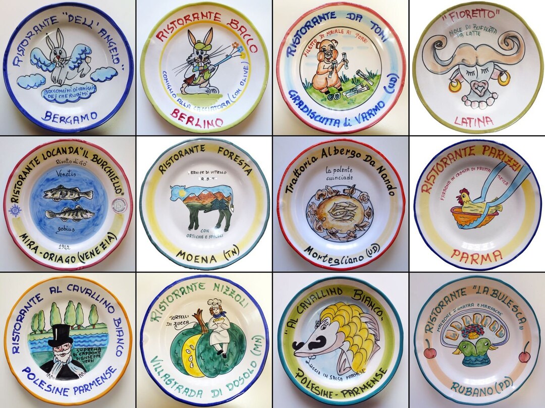 Italy Restaurant Plate Solimene Vietri Italia Ceramic Good Memory Plate ...
