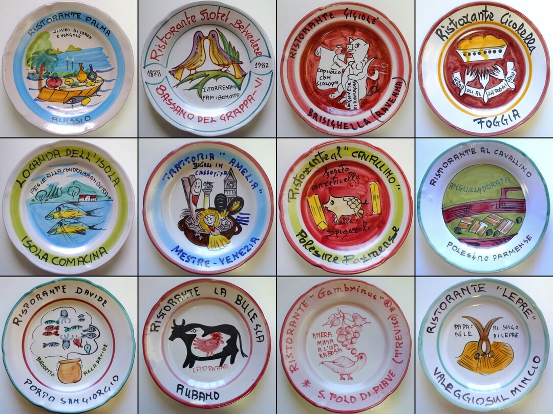 Italy Restaurant Plate Solimene Vietri Italia Ceramic Good Memory Plate ...