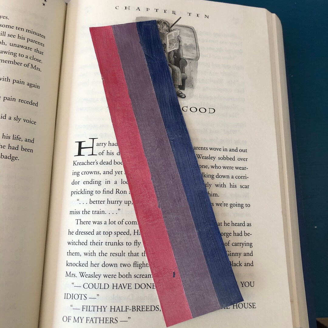 Bi Flag Bookmark - Etsy