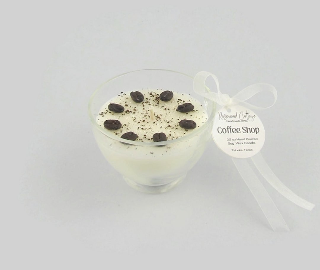 Coffee Shop Candle Mug I Handmade Gift I Soy Candle Handmade I Gifts ...