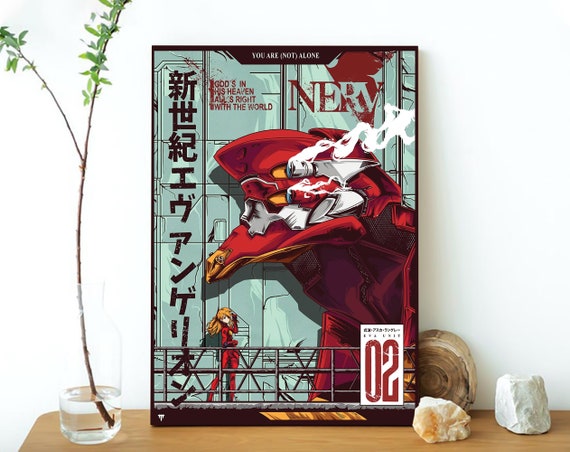 Evangelion Custom Canvas Evangelion Custom Poster Eva 02 | Etsy