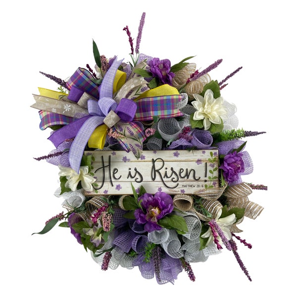 Religious Easter Wreath - Etsy