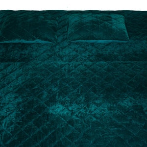Royal Blue Velvet Quilt Queen Quilt Velvet Comforter King Size Quilt ...