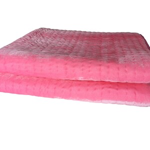Baby Pink Velvet Quilt Velvet Blanket Queen Quilt Throw Baby Pink ...