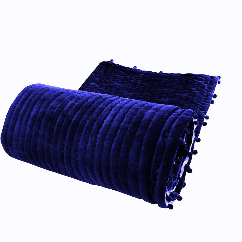 Royal Blue Throw Blanket - Etsy