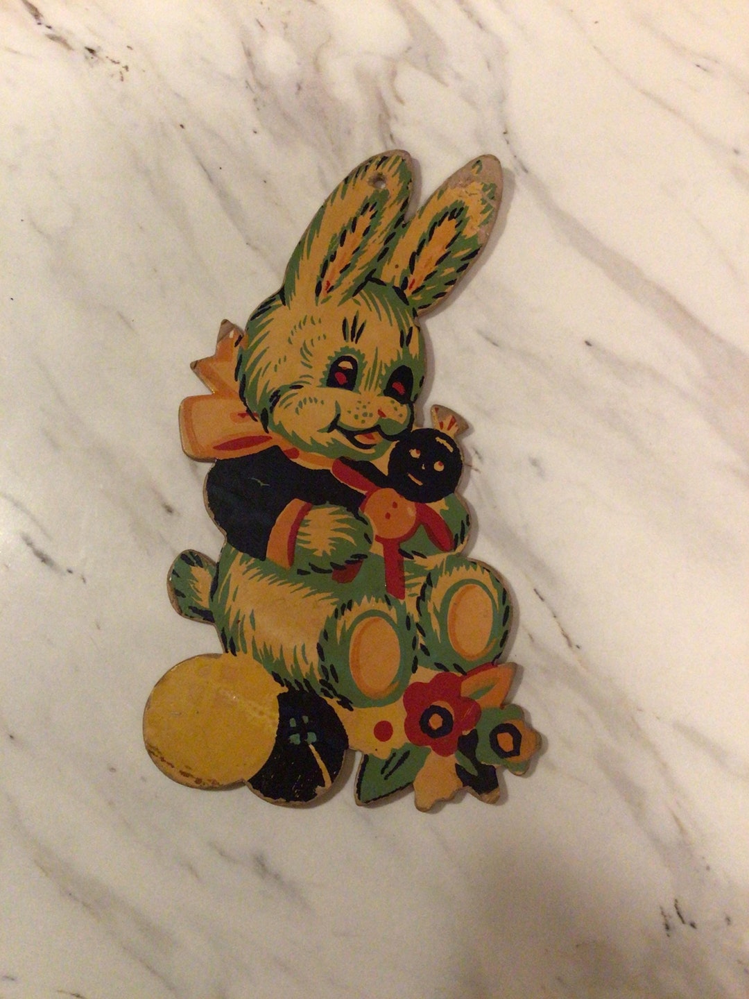 Vintage (slightly Terrifying) Easter Bunny Decor. Demon Rabbit? FREE ...