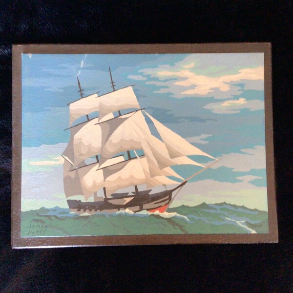 Paint by Number Sailboat - Etsy