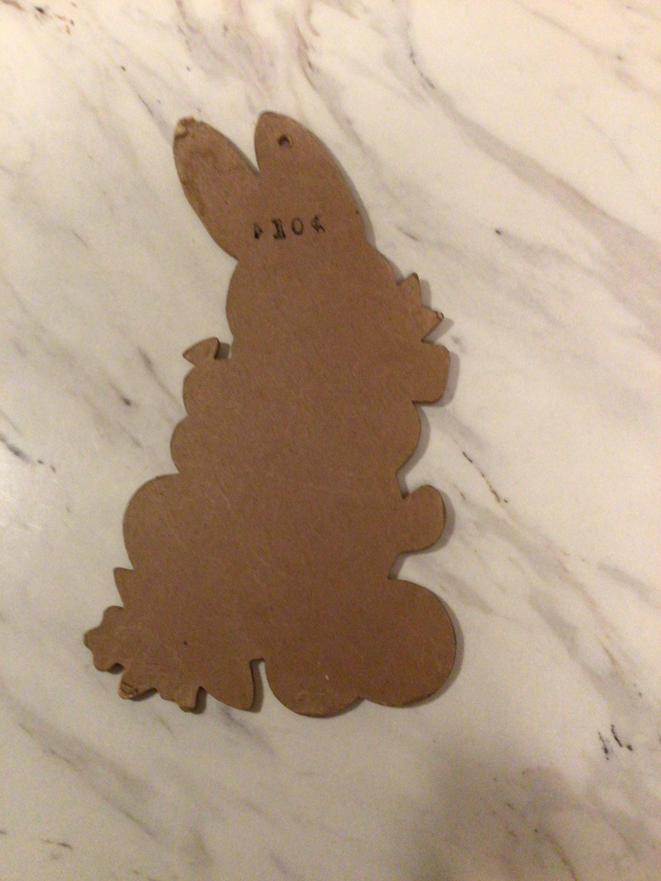 Vintage (slightly Terrifying) Easter Bunny Decor. Demon Rabbit? FREE ...