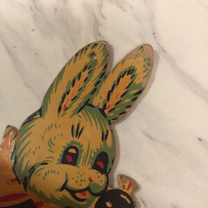 Vintage slightly Terrifying Easter Bunny Decor. Demon Rabbit FREE ...