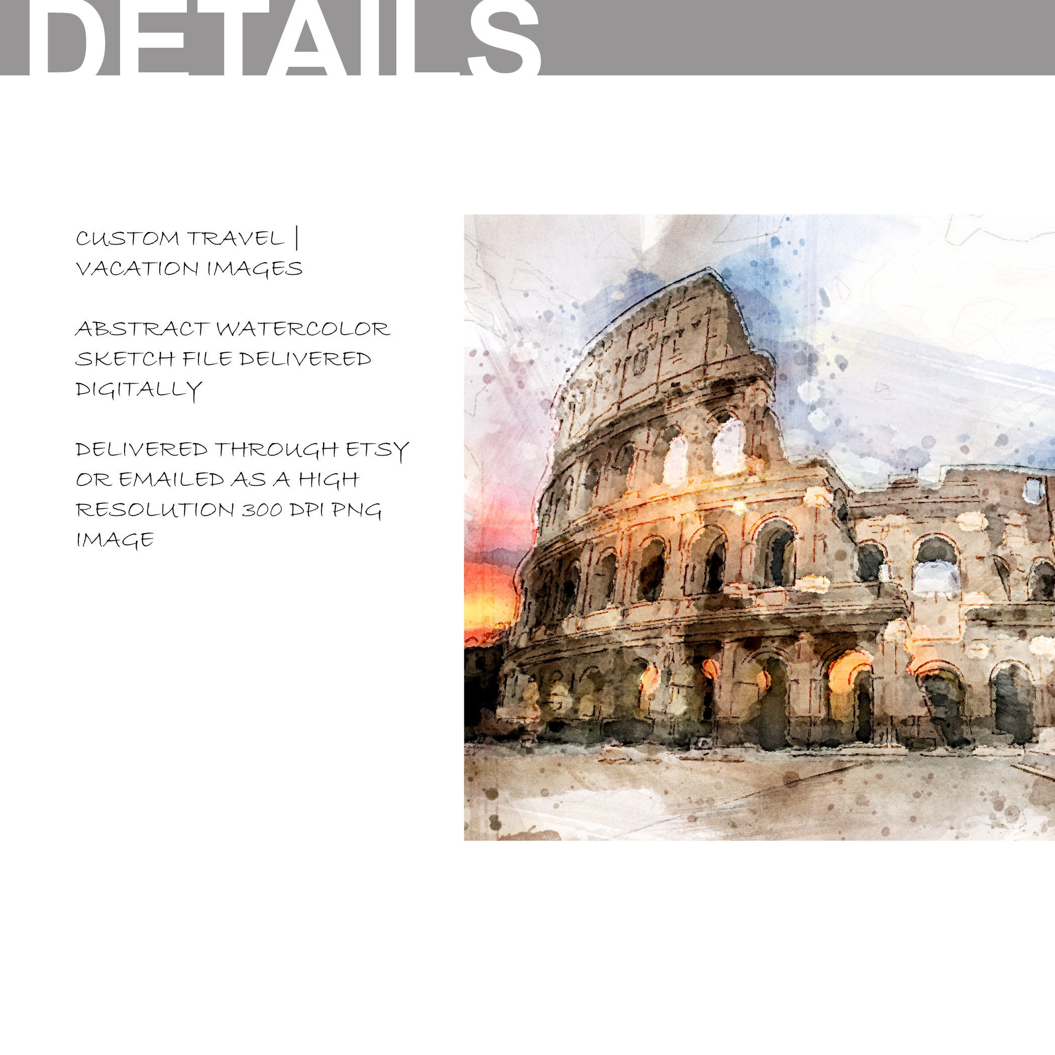 Custom Digital Travel Photo | Digital File or Canvas - Etsy