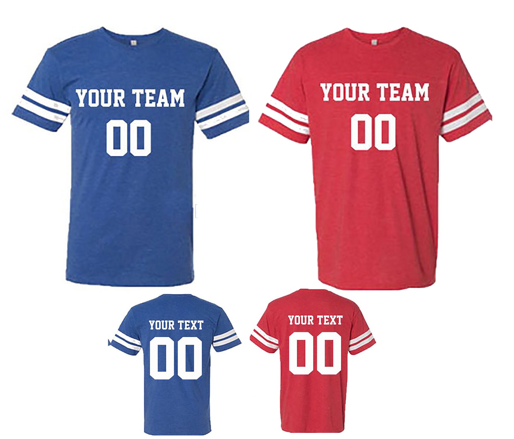 Personalized Jersey Mens FOOTBALL CUSTOMIZED Team Shirt COTTON - Etsy