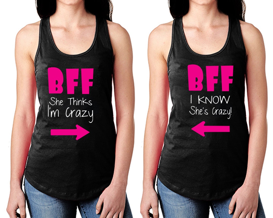 Unisex BFF Couple Matching Tank Top BFF Lady Tank Top Best Gift ...