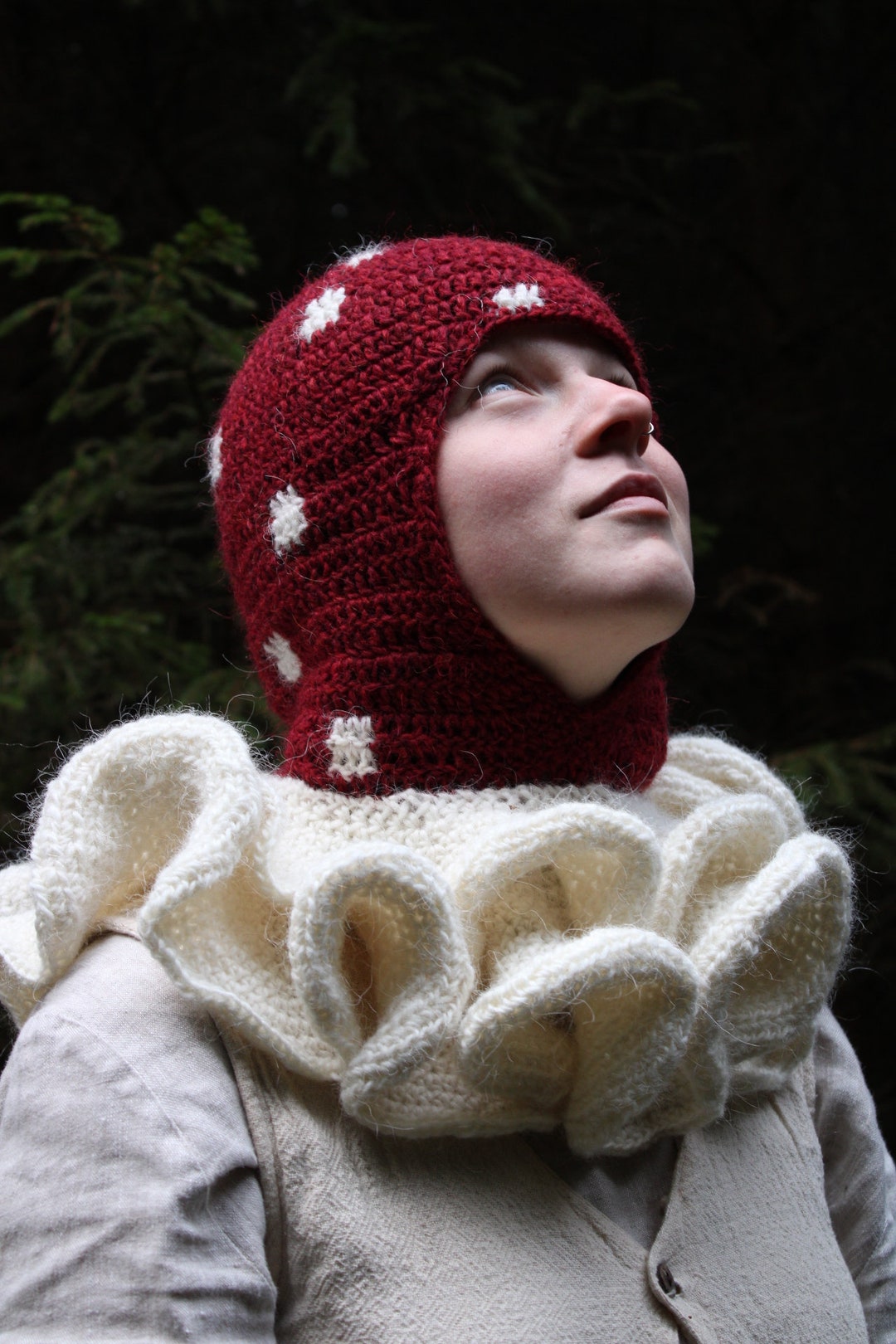 Fly Agaric Balaclava - Crochet Pattern - Etsy
