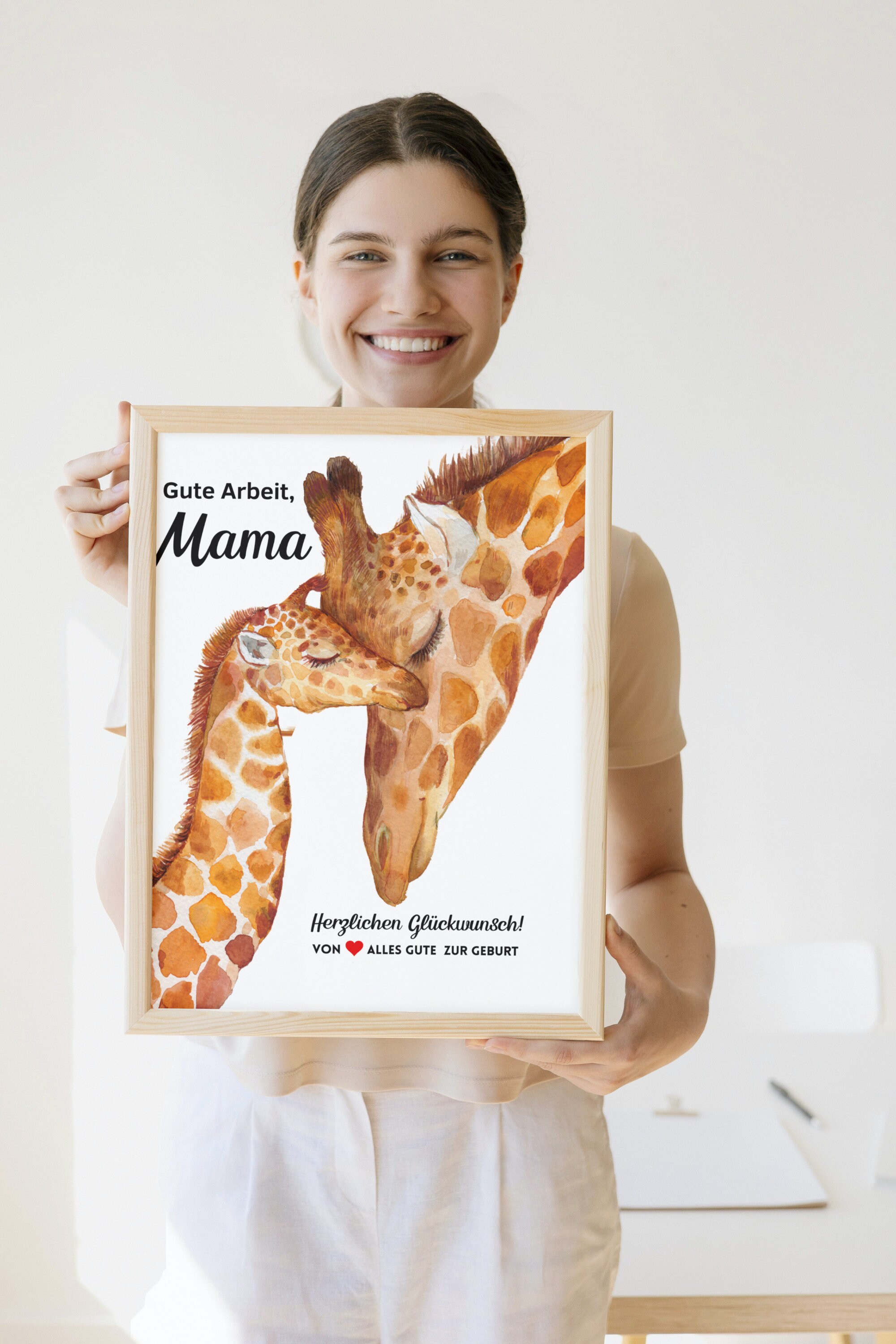 Welcome Back From Maternity Leave | Gift for Birth | Giraffe Mom & Baby ...