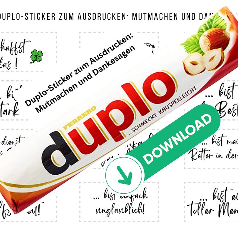 Du botschaften duplo - Etsy.de