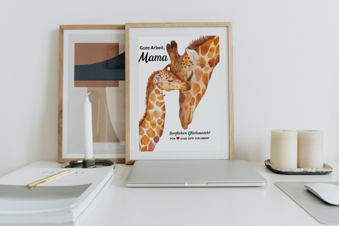 Welcome Back From Maternity Leave | Gift for Birth | Giraffe Mom & Baby ...