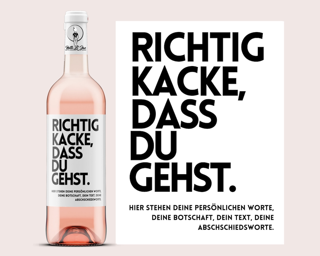 Kollegenabschied | Richtig Kacke, dass Du gehst | Personalisiertes ...