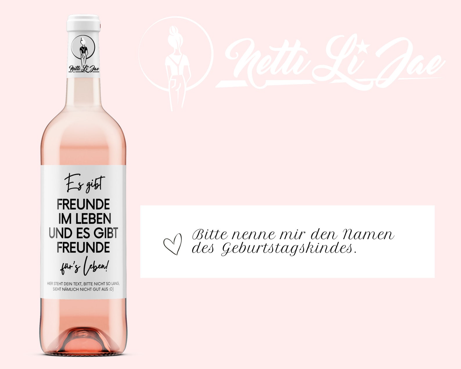 Friendship | Personalized Wine Label | Friends for Life | Gift for ...