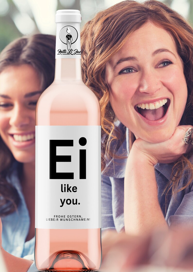I Like You. | Happy Easter, [your Name]! | Personalized Wine Label ...
