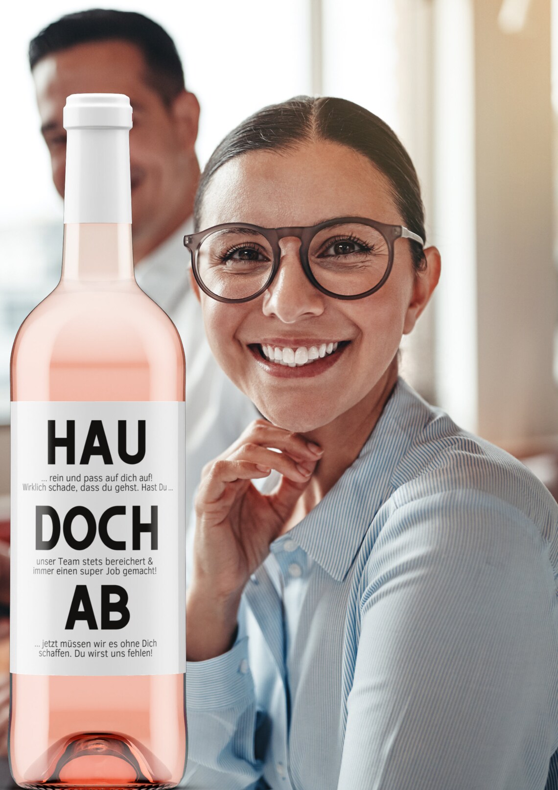 Weinetikett DOWNLOAD | Hau doch ab | Geschenk Ausstand, Renteneintritt ...