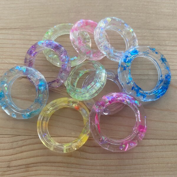 Handmade Resin Ring - Etsy