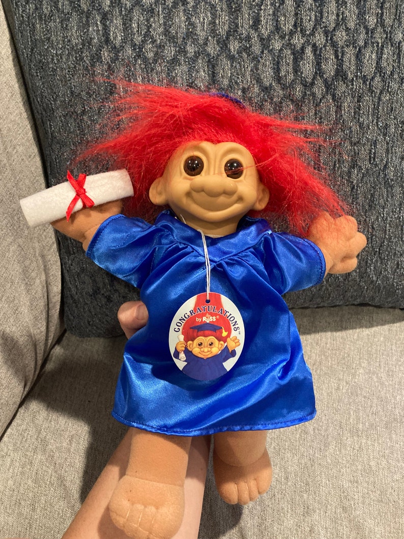 10” Soft Graduation Russ Troll Doll - Etsy