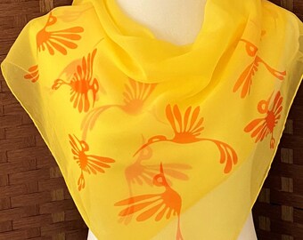 Bright Yellow Scarf | Etsy