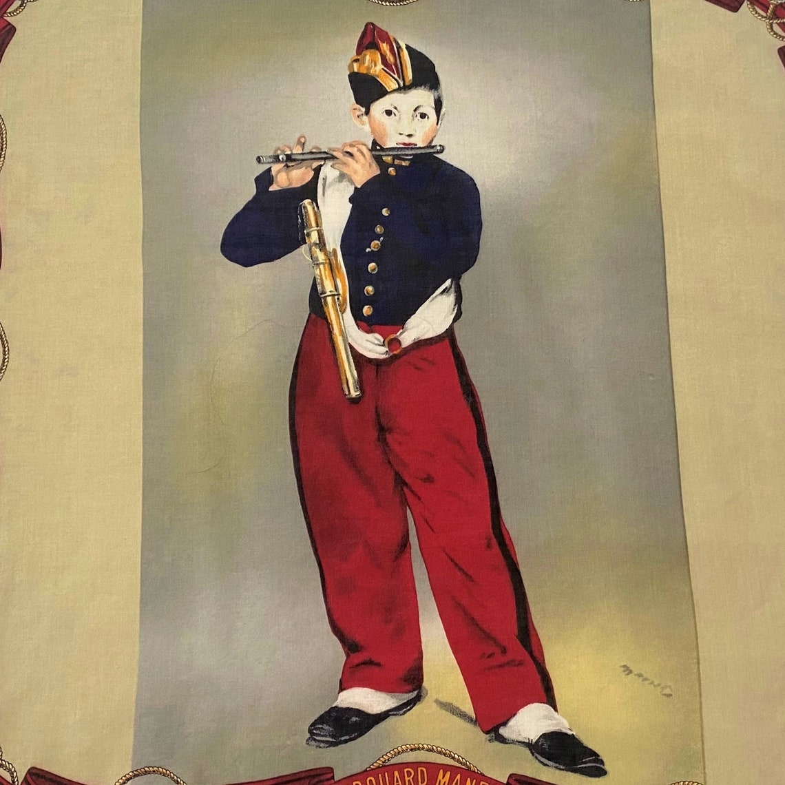 The Fifre 1866 by Edouard Manet Handkerchief Rare Find 18.5 - Etsy
