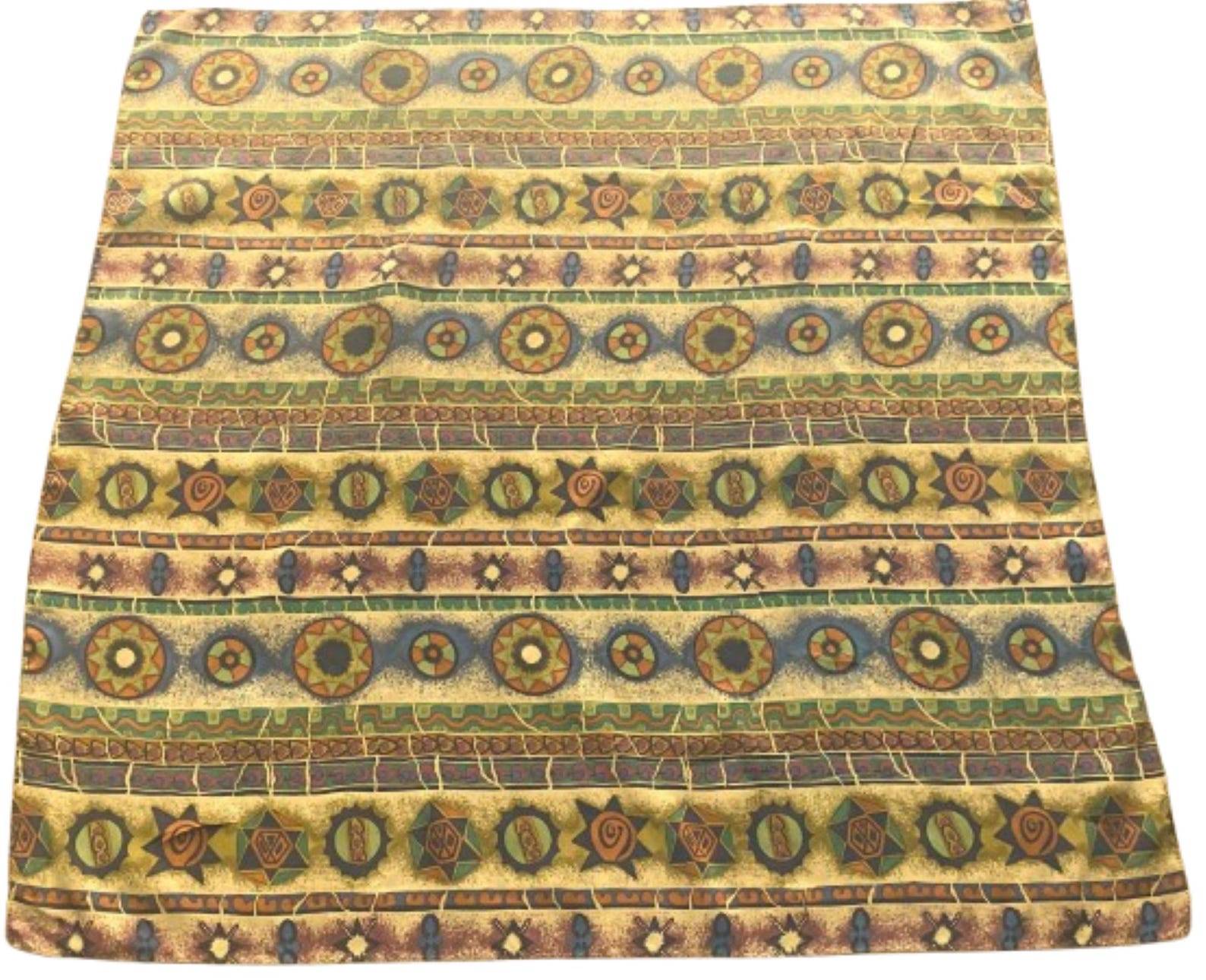 Vintage Silk Scarf Unusual Pattern Square 32 Inch Fashion Accessories ...