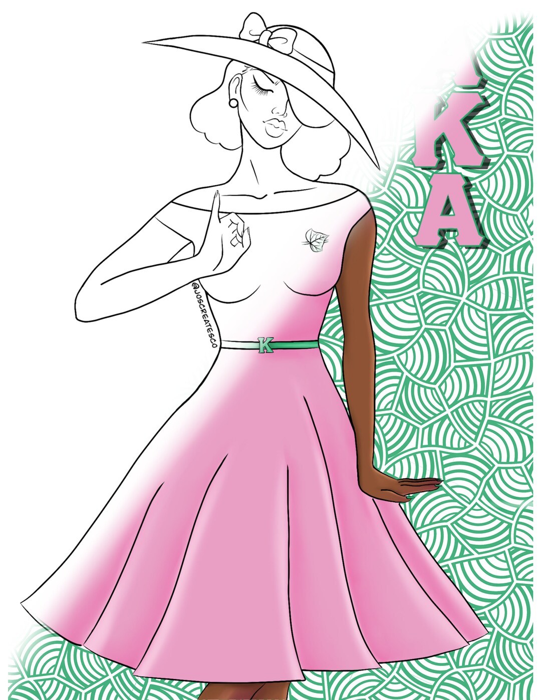 Alpha Kappa Alpha Sorority Instant Download/college Grad Cap/ DIY ...