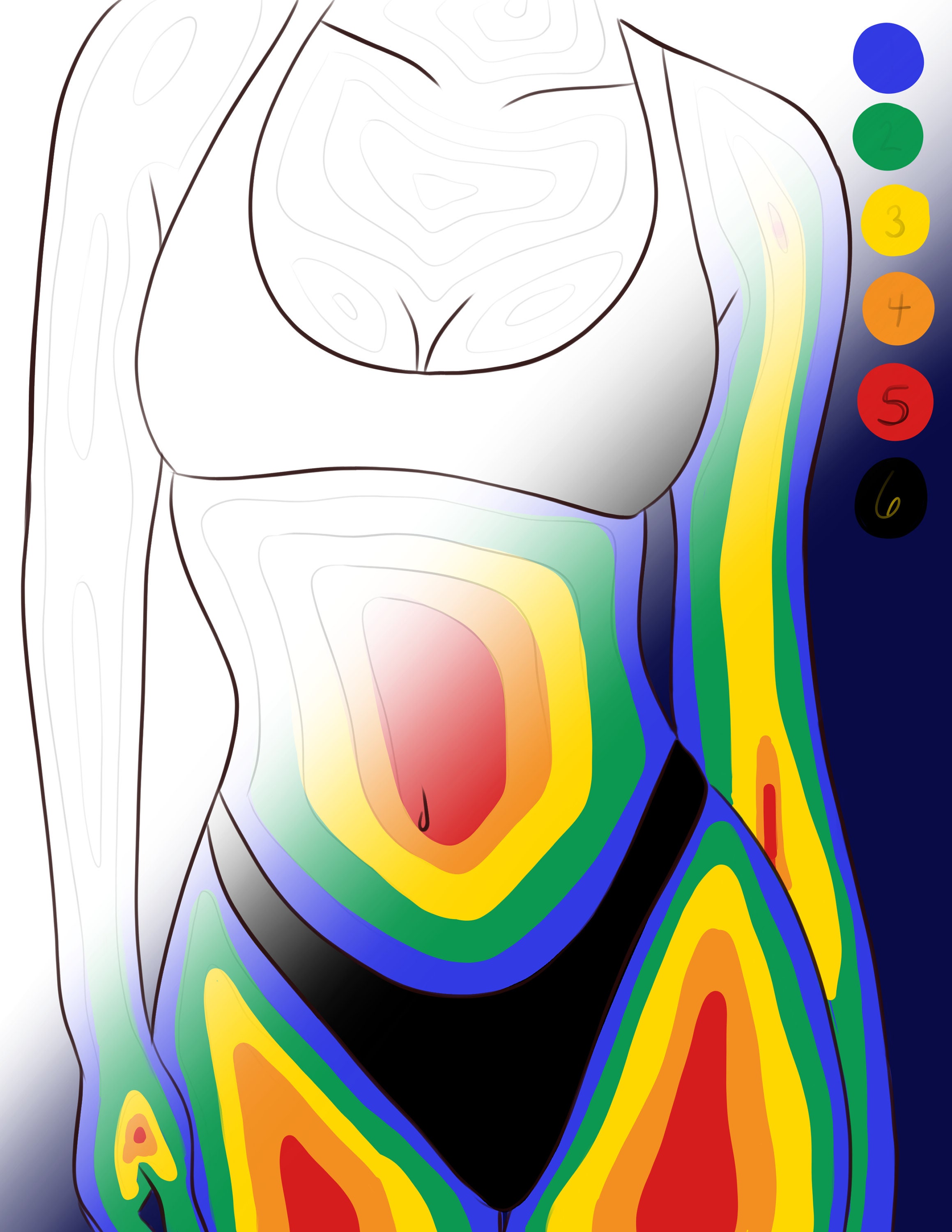 Paint by Numbers Temperature Outline Canvas Transfer /instant | Etsy