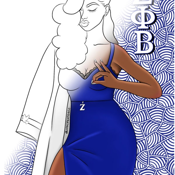 Zeta Phi Beta Paint and Sip - Etsy