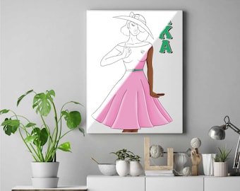 Delta Pre Drawn Canvas - Etsy