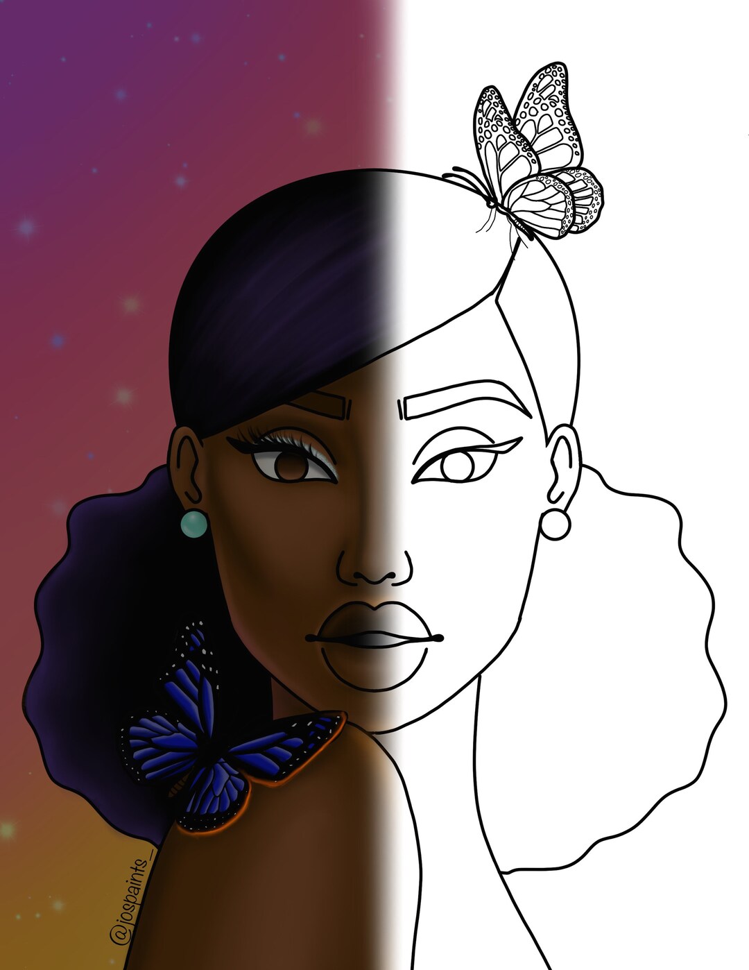 Custom Pre Drawn Outline DIY Canvas Panel Paint Party for Adults - Etsy