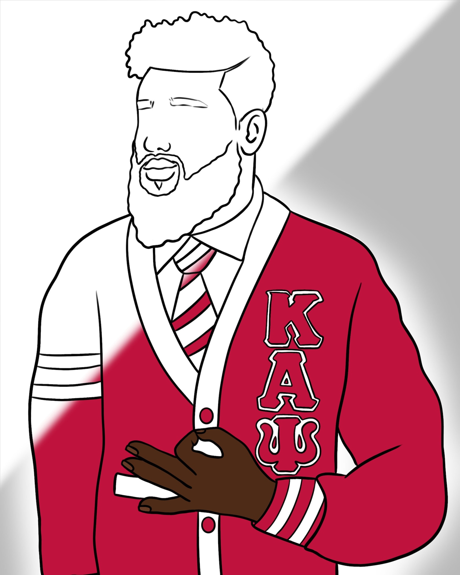 Kappa alpha psi frat Pre Drawn Outline DIY Canvas Paint Party - Etsy México