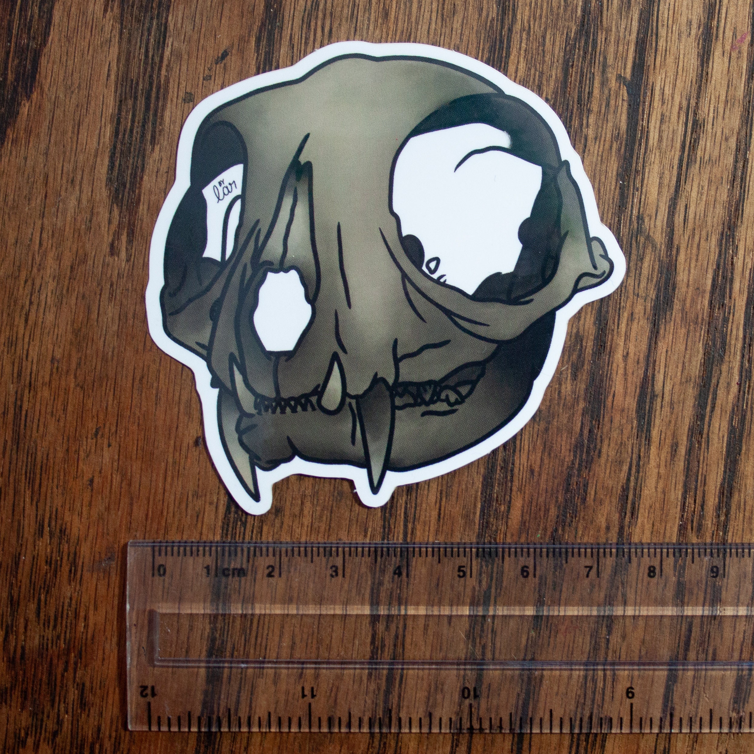 Cat Skull 7cm Sticker - Etsy