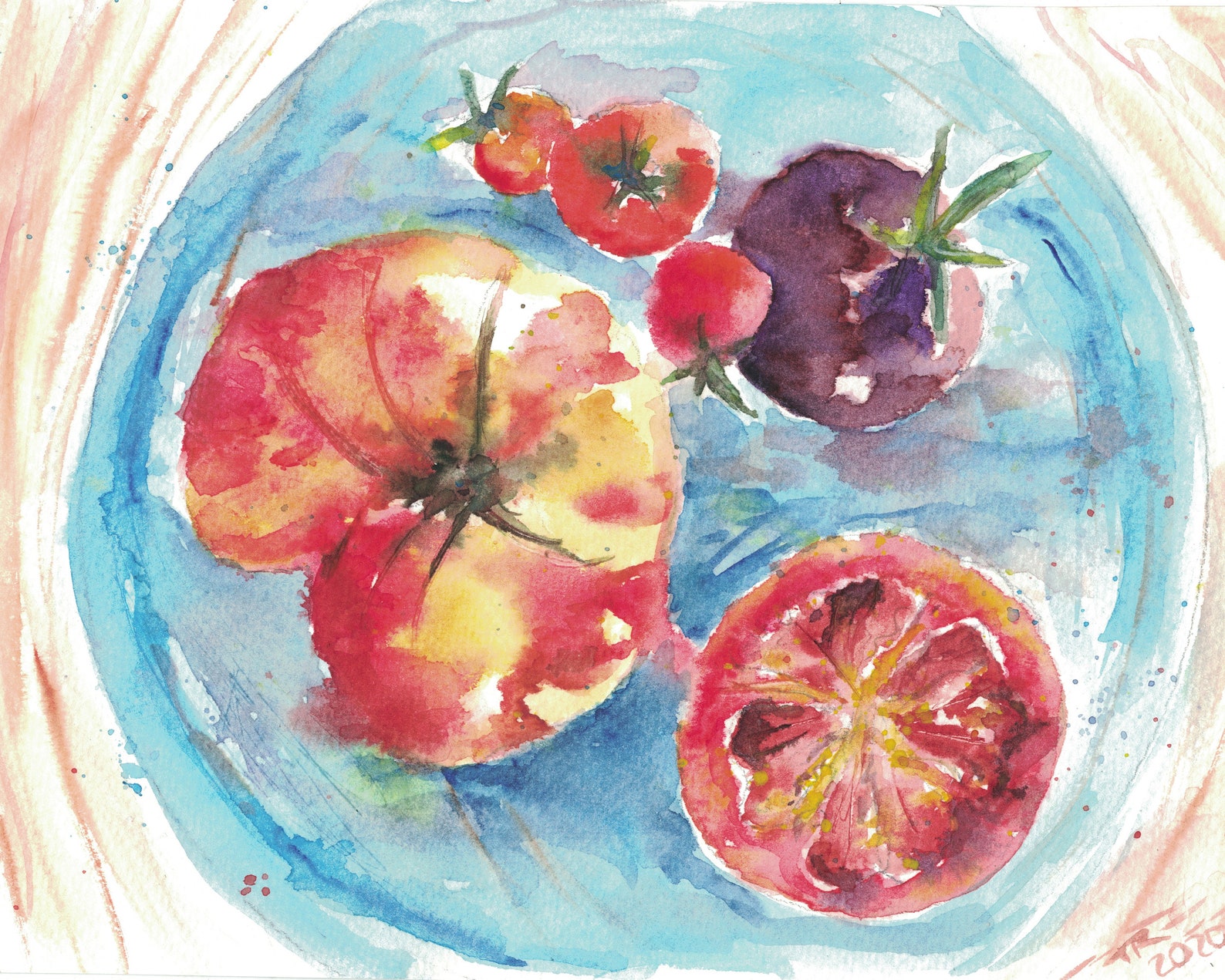Tomatoes - Original Watercolor - Etsy