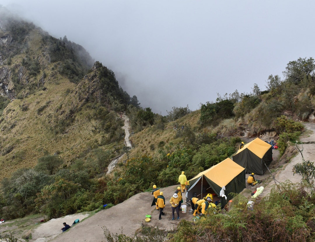 Inca Trail, Misty Mountain Camp, 8x10 Matted Print - Etsy