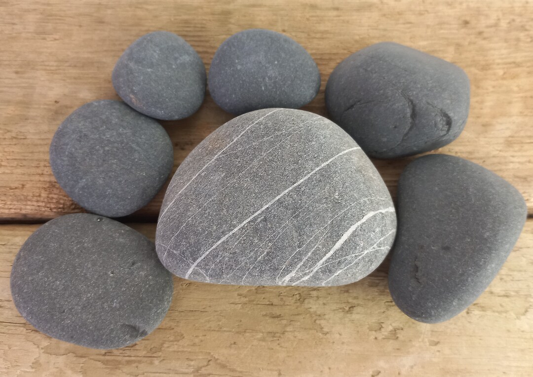 Stone Decor, Black Gray Beach Rocks 1.5- 3.1'' (4-8cm) Aquarium Stones ...