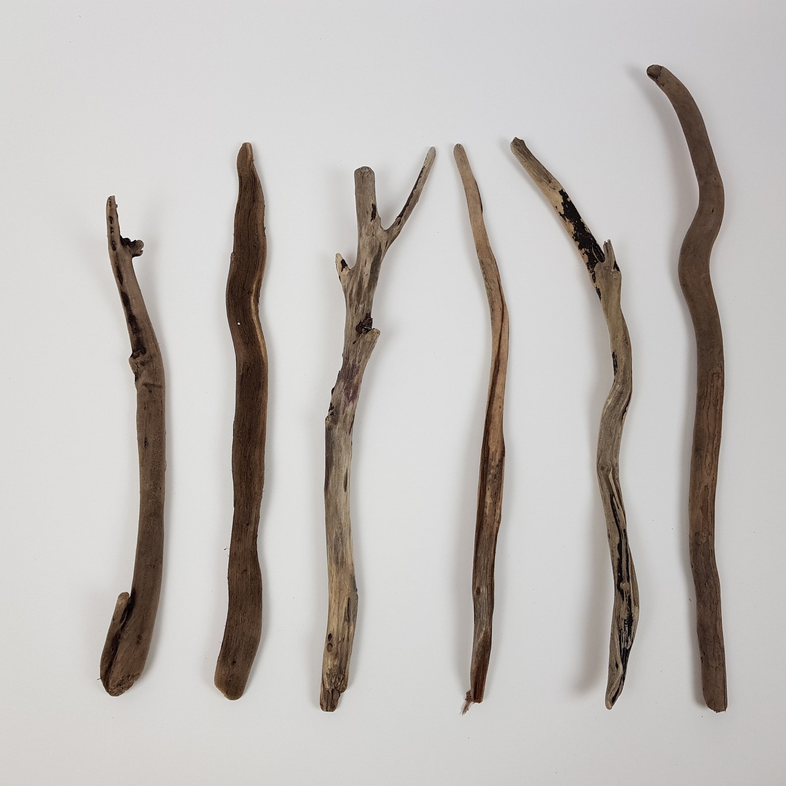 Driftwood sticks bulk of 26 straight driftwood twigs 12.5 | Etsy