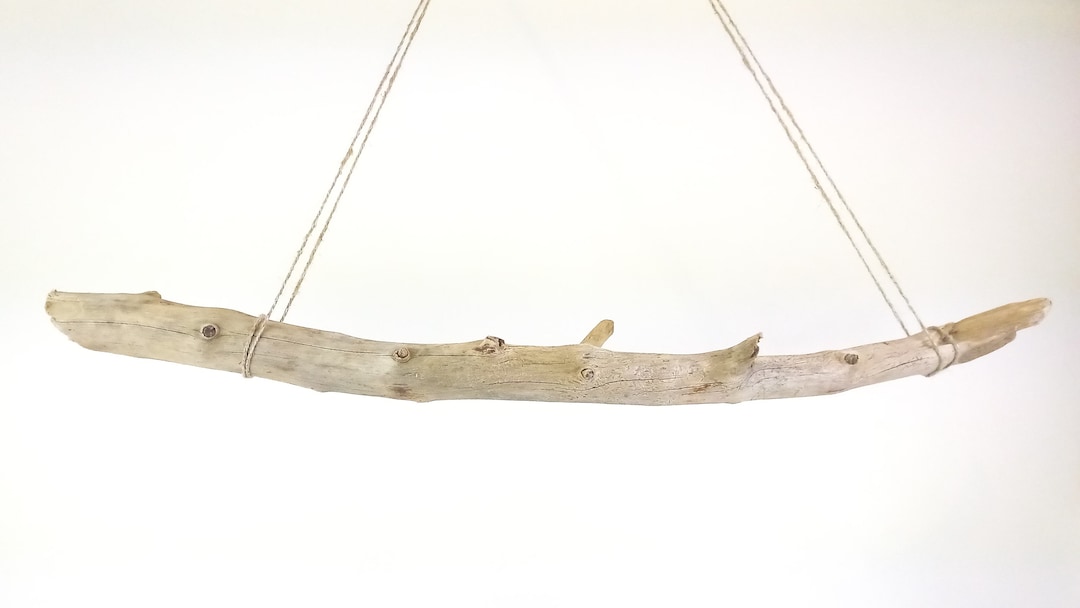 Knotty Driftwood Branch: 35" Curvy Beach Wood, Coastal Wall Decor - Etsy
