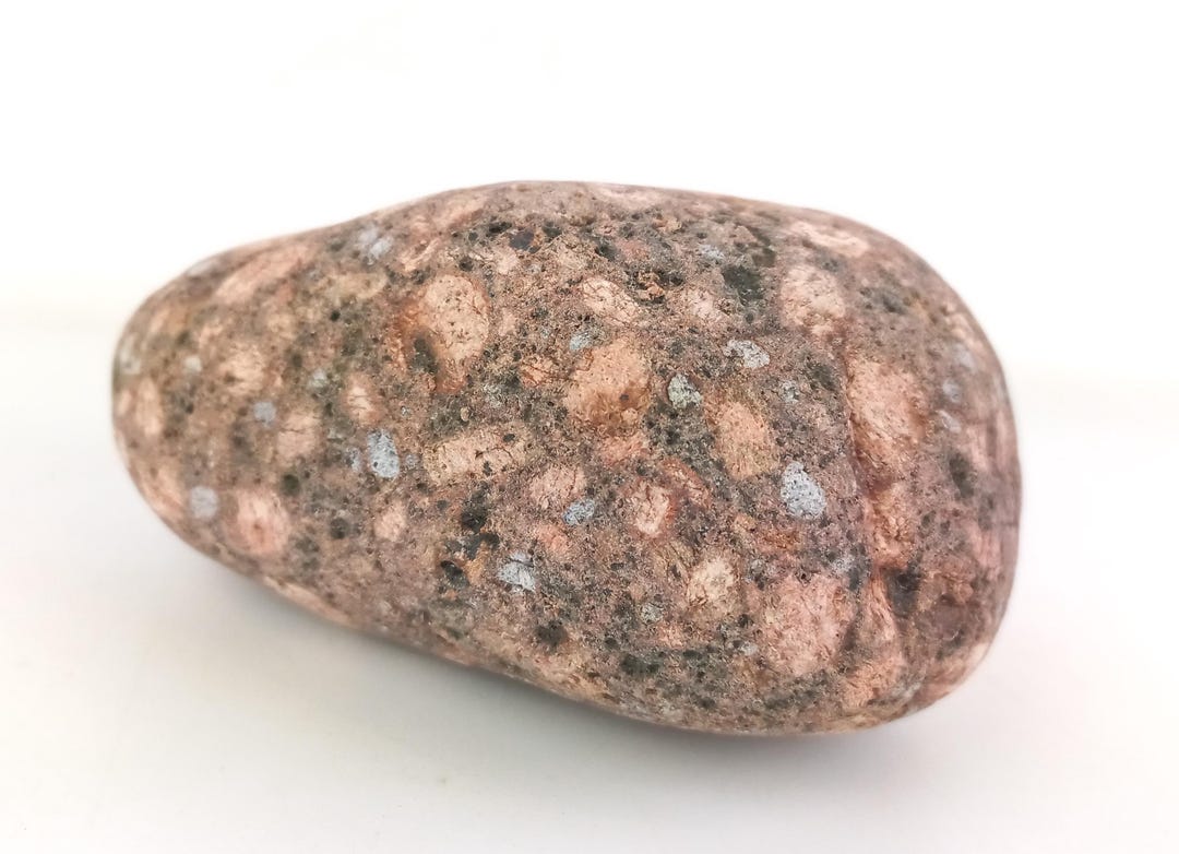 Large Beautifully Spotted Beach Rock 5.1'' (13cm) Authentic Pinkish ...