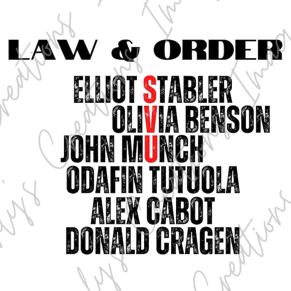 Law and Order Svu - Etsy