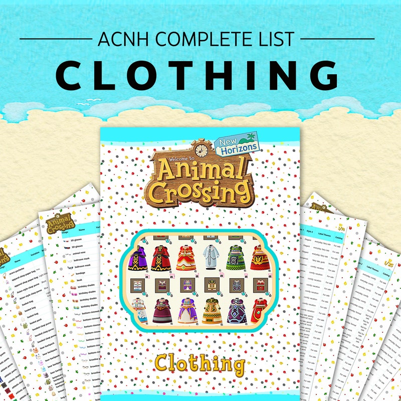 Acnh Printable List - Etsy