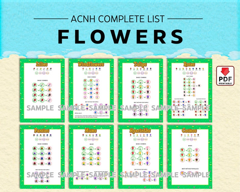 Animal Crossing Flower Breeding Guide, Checklist and Tracker, New ...