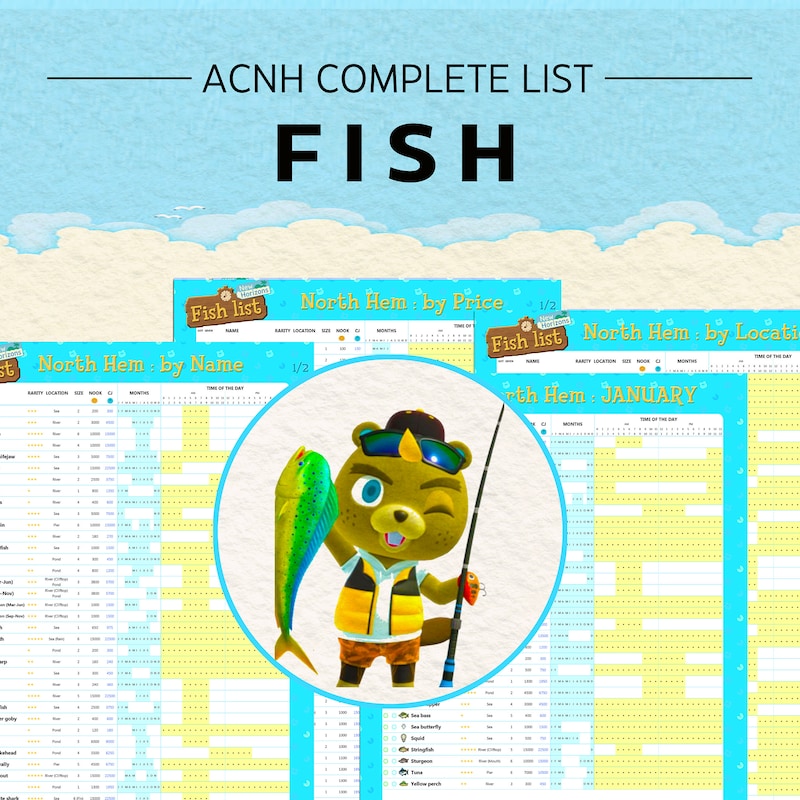 Acnh Printable List - Etsy