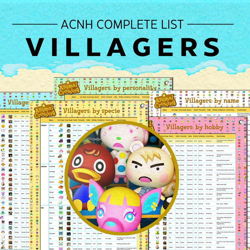 Acnh Printable List - Etsy