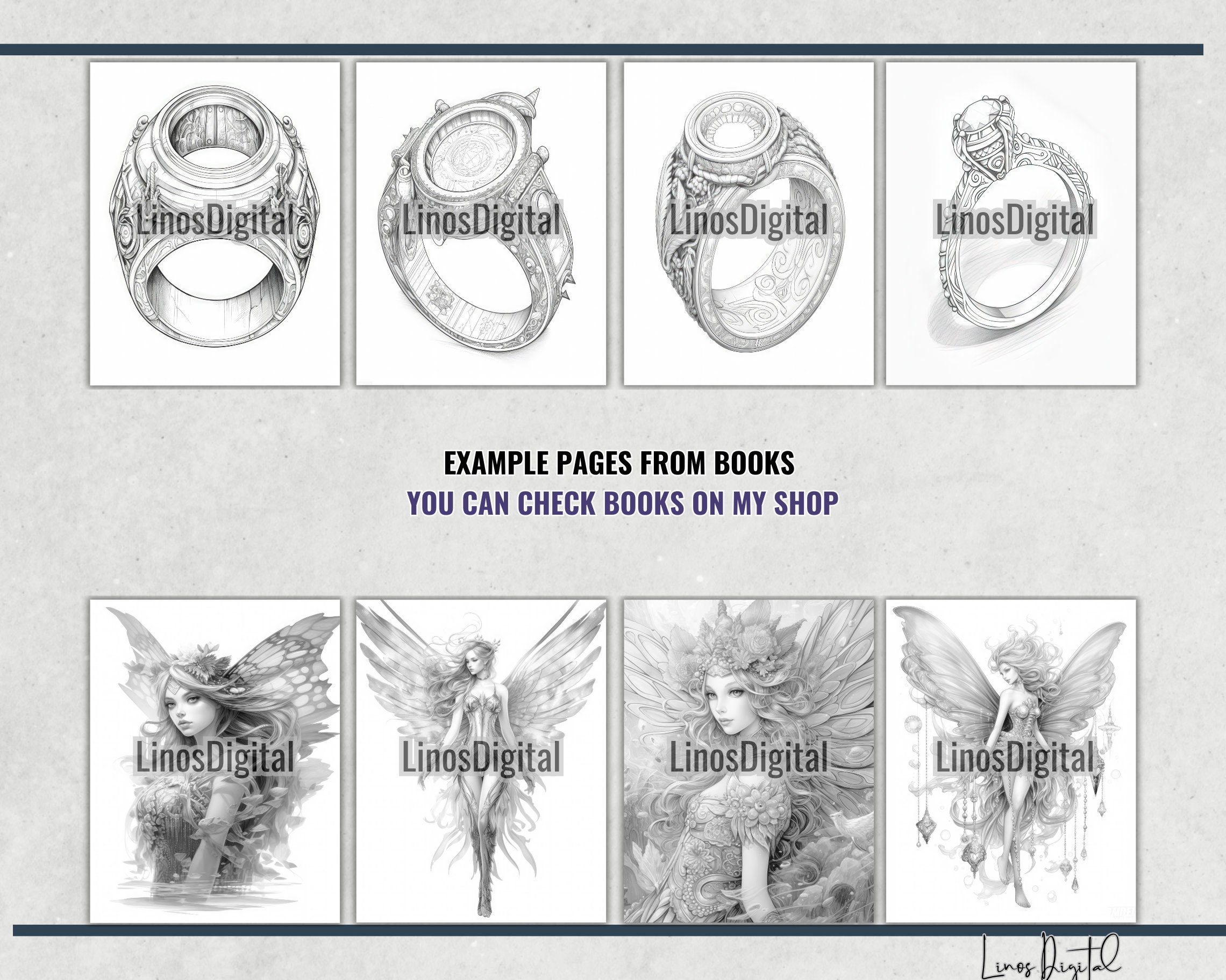 9 Books Coloring Bundle Printable PDF Adult Coloring Books - Etsy