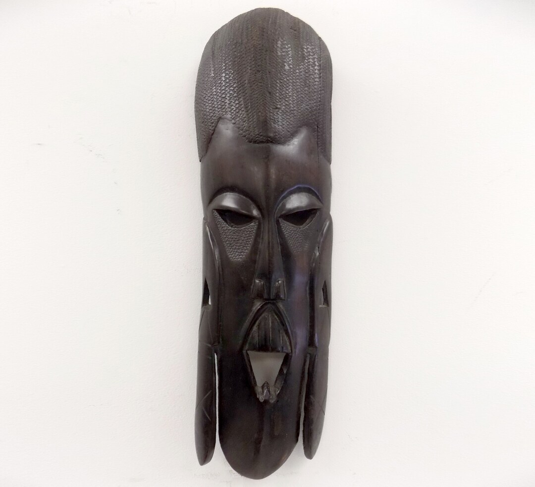 Dagomba Mask black Patina - Etsy
